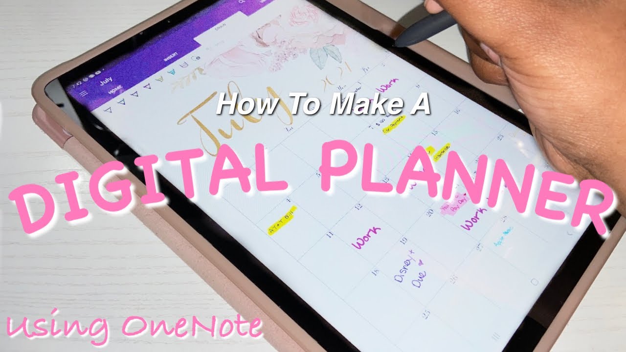 PLAN WITH ME | EASIEST Way To Make A Digital Planner | OneNote - YouTube