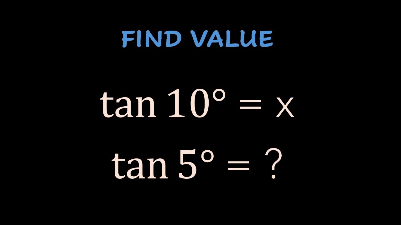 Math Olympiad question for solving Trigonometry Problem. Finding the ...