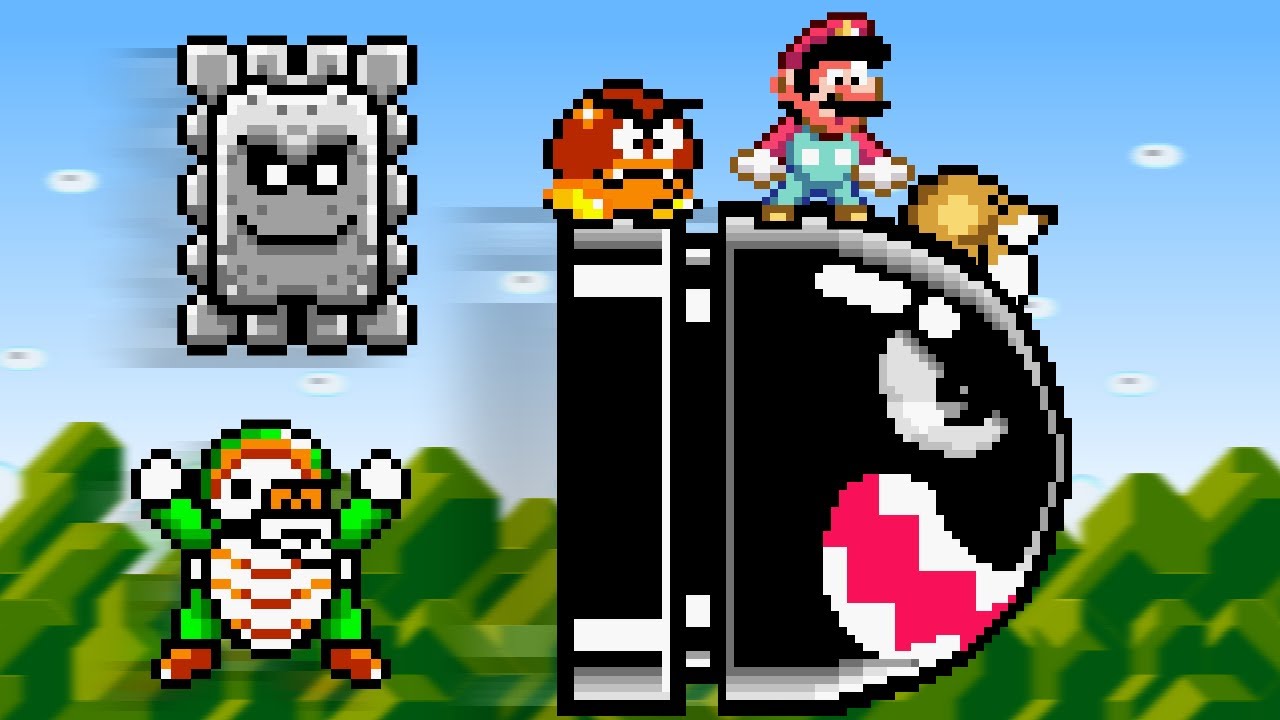 Super Mario World Enemies but friendly - YouTube