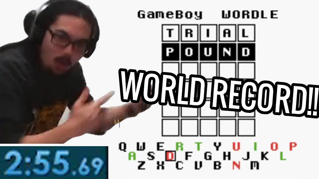 Wordle (GB) Speedrun: 10 Game in 2:55 (World Record) - YouTube