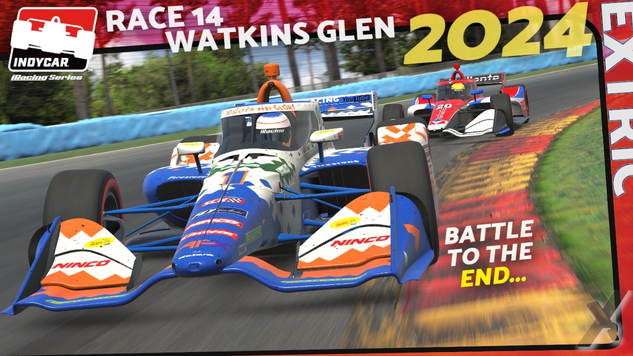 IndyCar iRacing Series 2024 - 14/16 | Full Length Race | Watkins Glen ...