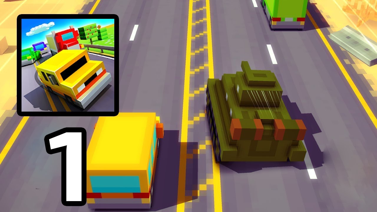 Blocky Highway Traffic Racing - Gameplay Part 1 (Android,IOS) - YouTube