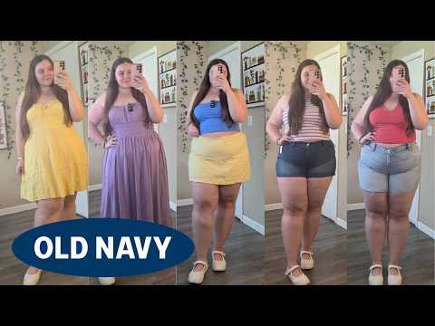 Old Navy Plus Size Try On Haul | Cute Summer Outfits