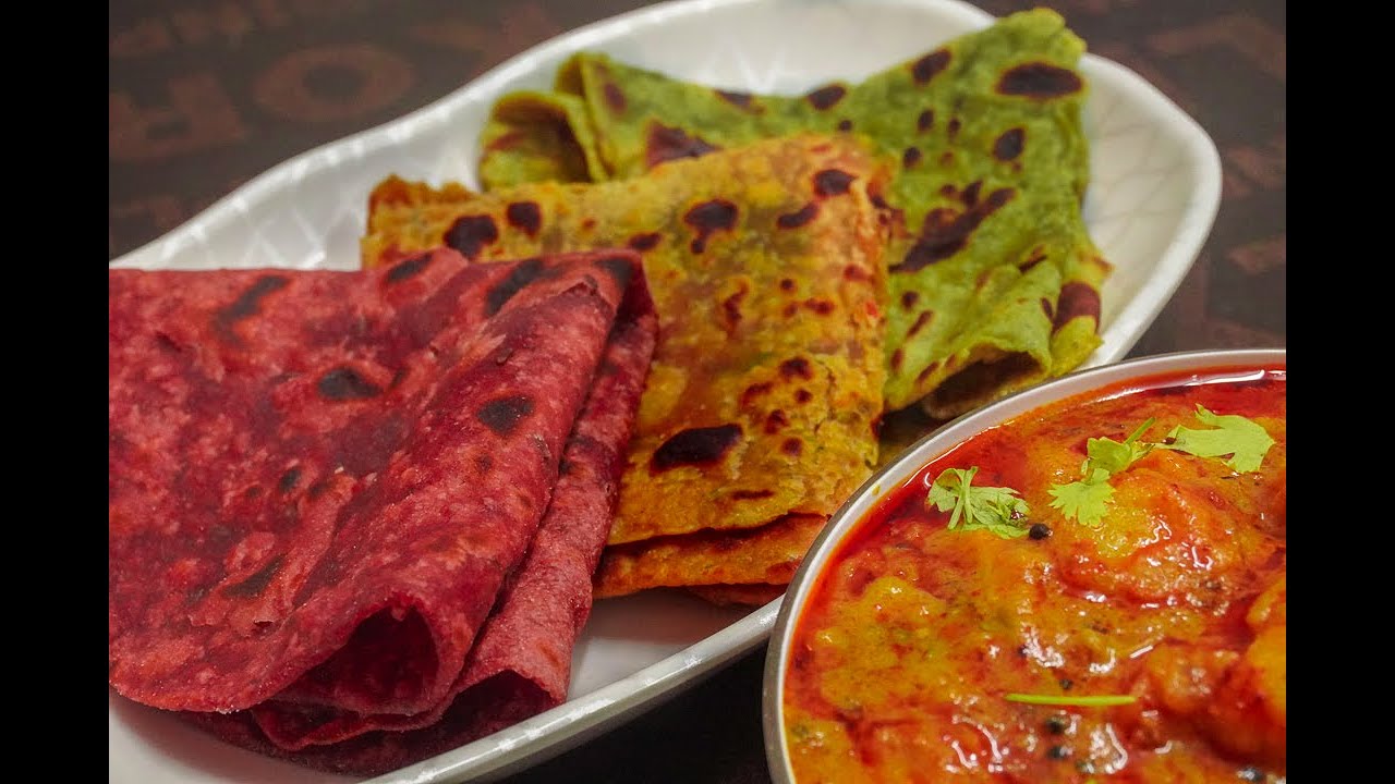 3 Varieties Of Healthy Paratha | 3 வகை ஹெல்த்தி சப்பாத்தி/பராத்தா - YouTube