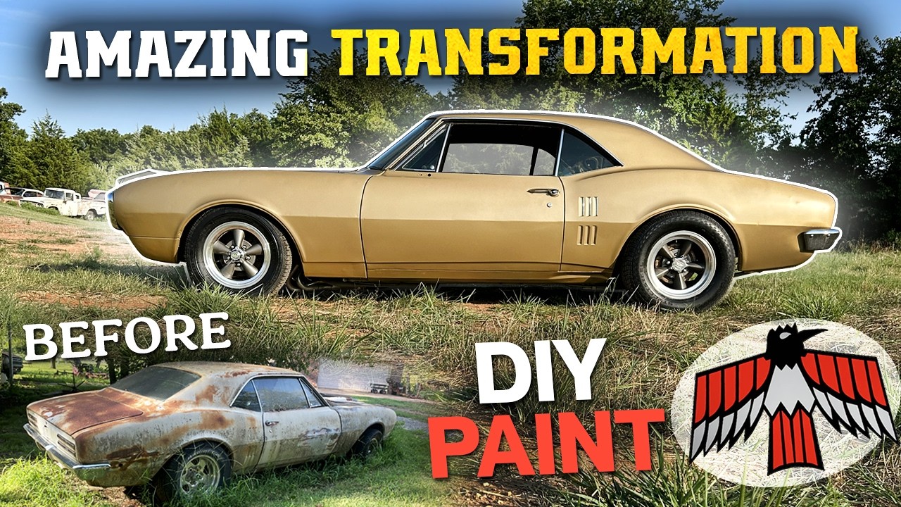 1967 Pontiac Firebird Transformation. DIY Paint Job, Lowering, MORE ...