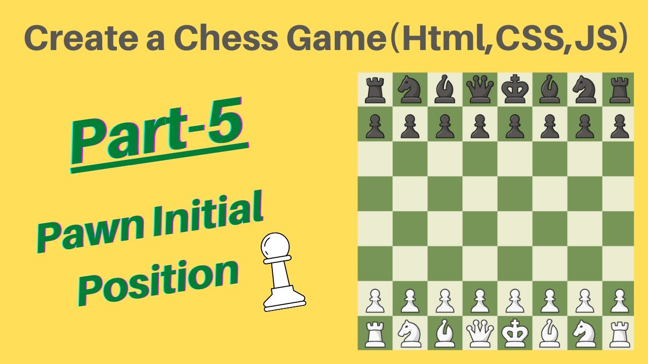 Create Chess game using HTML, CSS & Javascript! Tutorial in hindi! Part-5 Pawn Position🤠🔥 #code ...