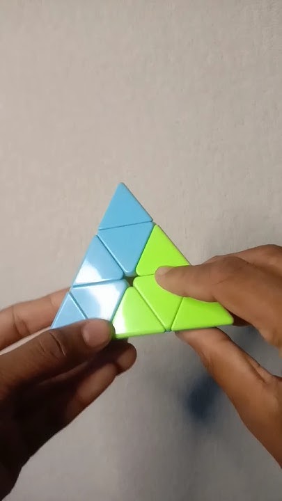 Pyraminx cube how to solve - YouTube