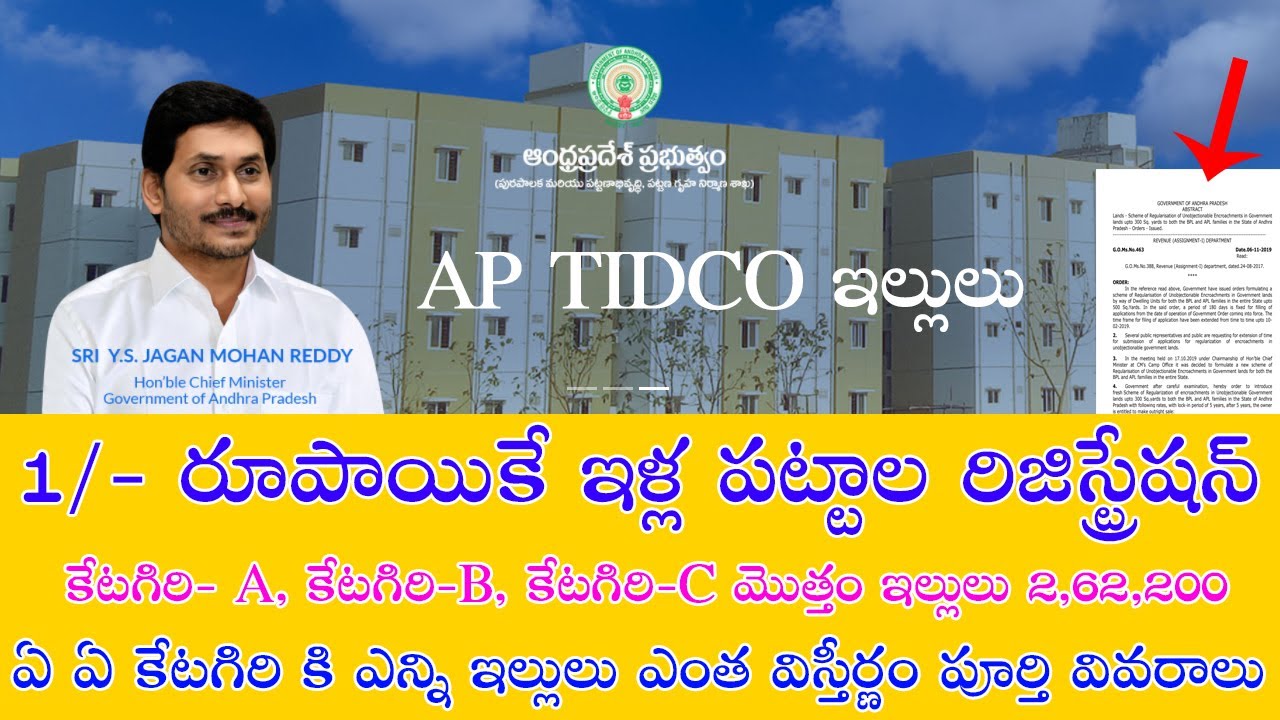 ap tidco house new update in telugu | ap total tidco houses list with ...