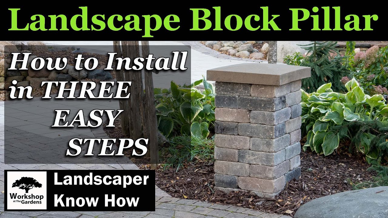 Concrete Retaining Wall Landscape Block Pillar – Landscaper Know How ...