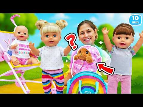 Ayşe, Gül, Ece ile kağıt adamları dans ettirelim ve gezmeye gidelim! Çocuk videosu.