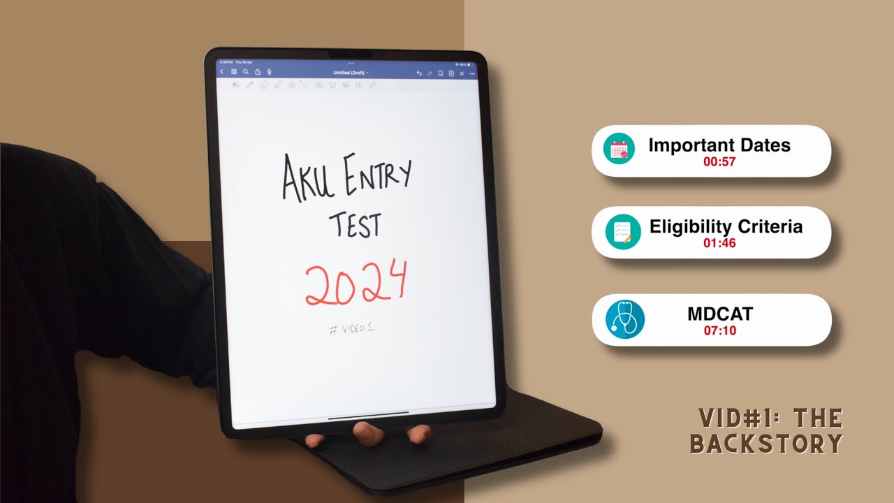 AKU Entry Test - The Back Story | Episode 1 | AKU Admission Guide 2024 ...