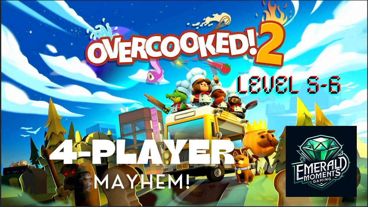 Overcooked 2: World 5-6 - Ultimate Cooking Showdown in Space! 🥗👨‍👩‍👧‍👦 ...
