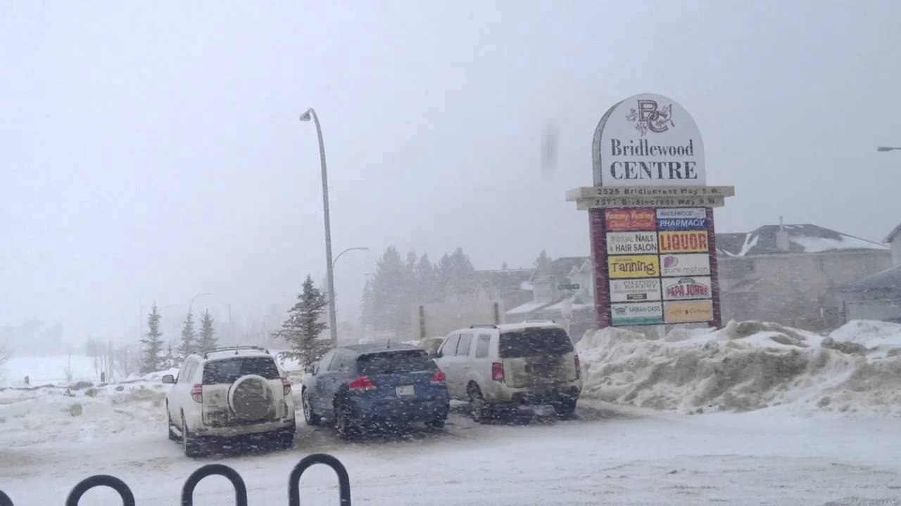 Sudden Snow Storm Calgary - YouTube