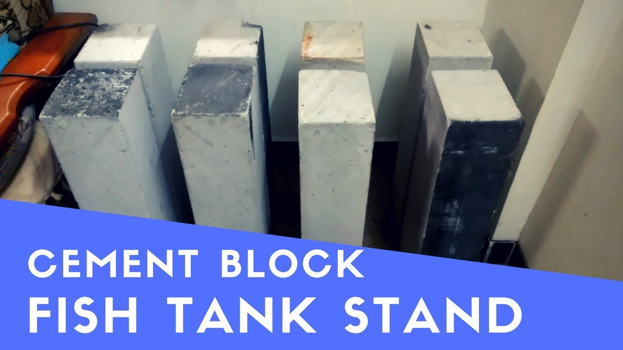 Cement Blocks Aquarium Stand | DIY | The Indian Fishkeeper - YouTube