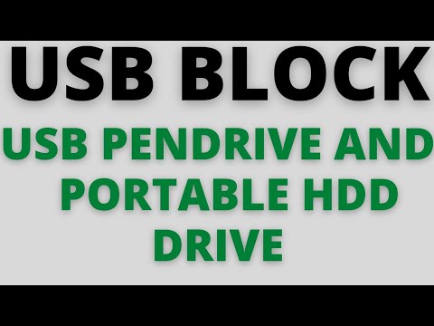 USB BLOCK in Laptop and Computer | Stop Data Copy and Virus Transfer ...