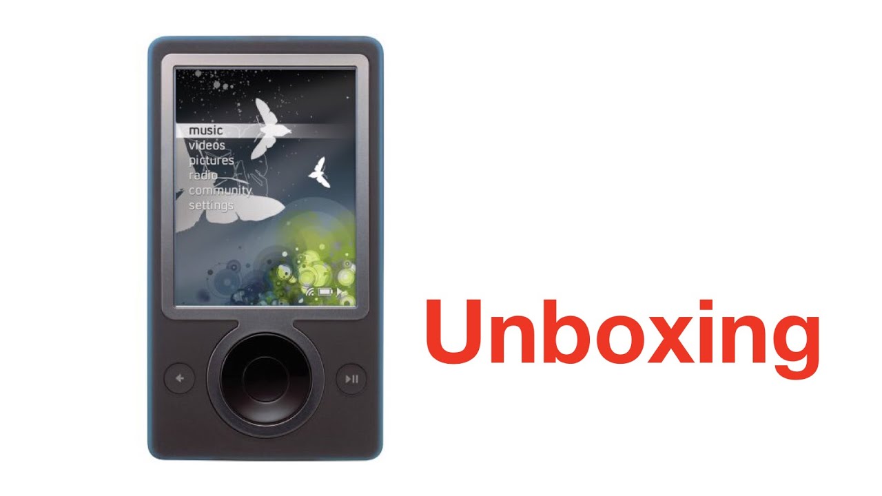Microsoft Zune 30 unboxing - YouTube