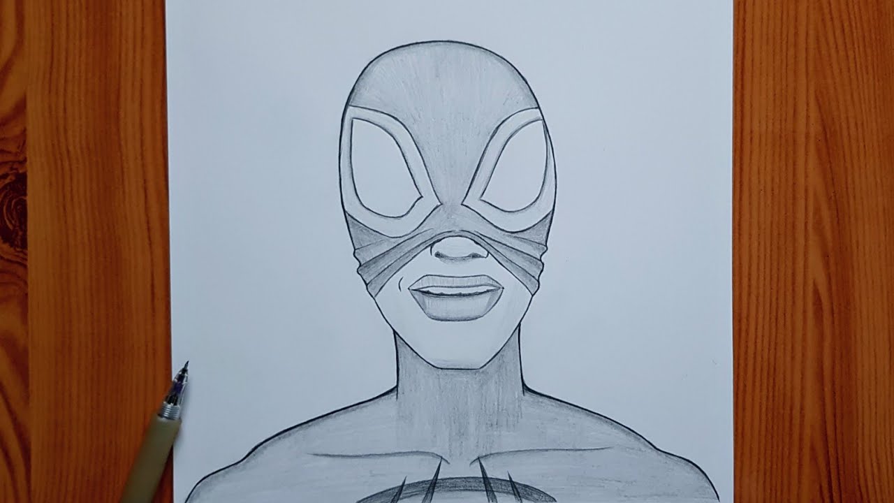 How to draw Miles Morales | Miles Morales step by step | easy drawing ...