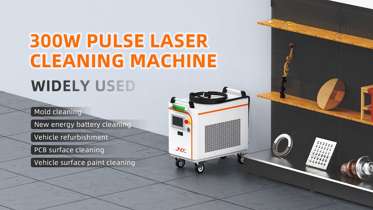 300W pulse laser cleaning machine Multi-mode cleaning, covering ...