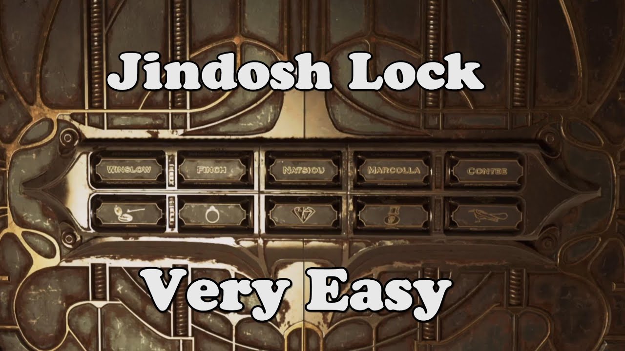 Solving Jindosh Lock Without Code | Dishonored 2 - YouTube