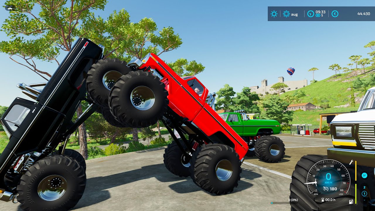 MONSTER JAM MONSTER TRUCK CRUSH - Farming Simulator 22 - YouTube