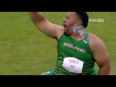 Eric Favors World University Games Shot Put - YouTube