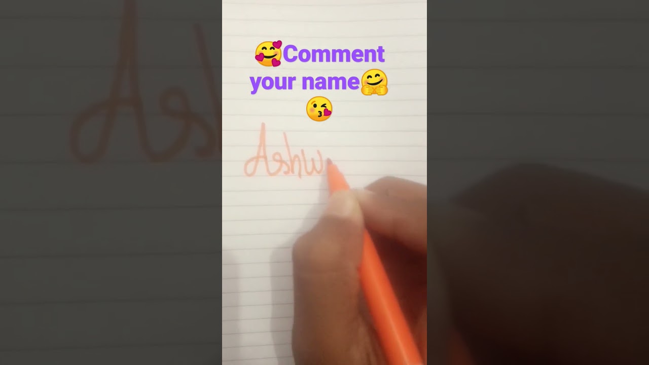 || Ashwin name write ️ || - YouTube