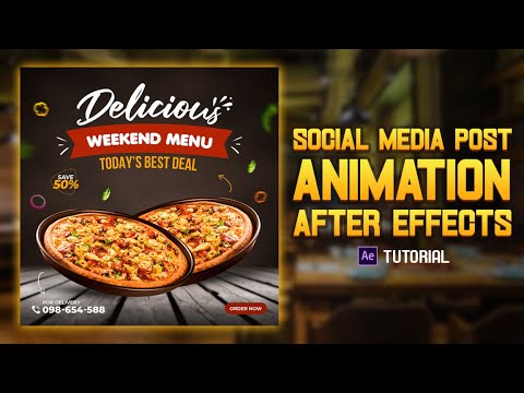 Social Media Post Animation After Effects | Motion Banner After Effects ...