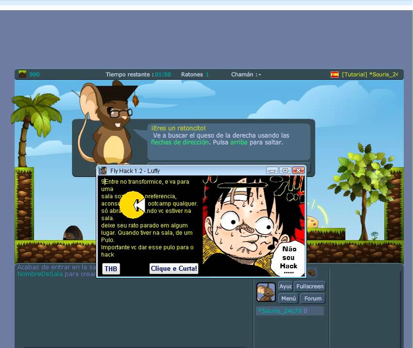 Hack fly by luffy 1.2 (Transformice, Funcionando). - YouTube