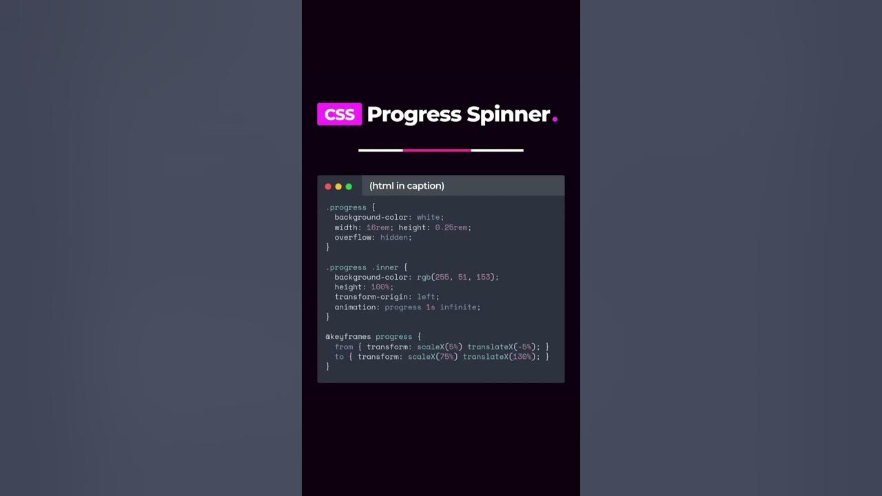 🔄 CSS3 Progress Spinner: Enhance Your Web Projects! 🕹️||#shorts #coding #js #ai #viralvideo #web ...