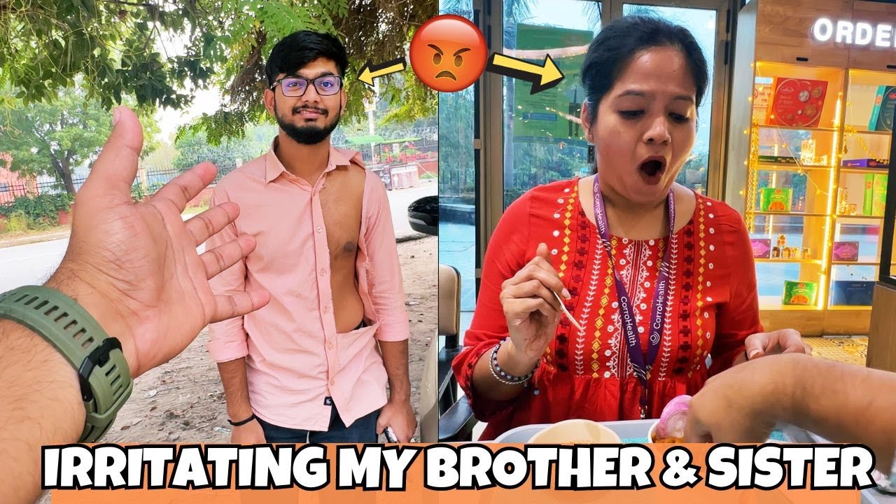 IRRITATING MY BROTHER & SISTER FOR 24 HOURS !! - YouTube
