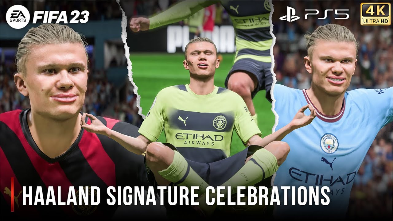 FIFA 23 | Erling Haaland All Signature Celebrations | PS5™ 4K 60FPS ...