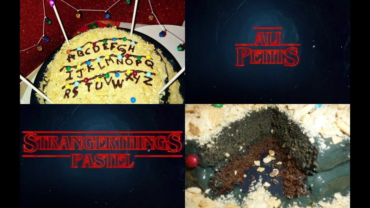 pastel stranger things cake sin horno - YouTube