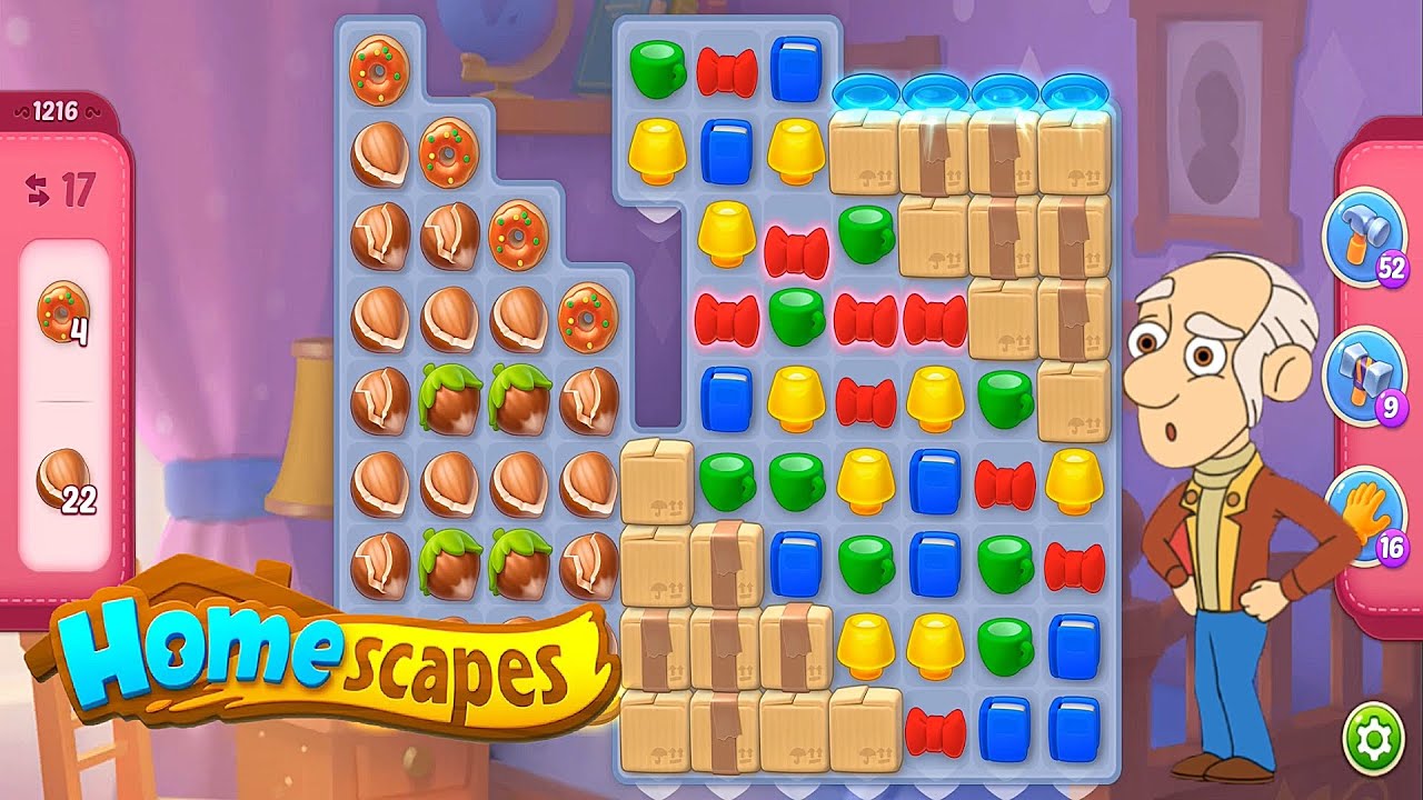 Homescapes - Level 1216 Super Hard Level Gameplay Walkthrough - New ...