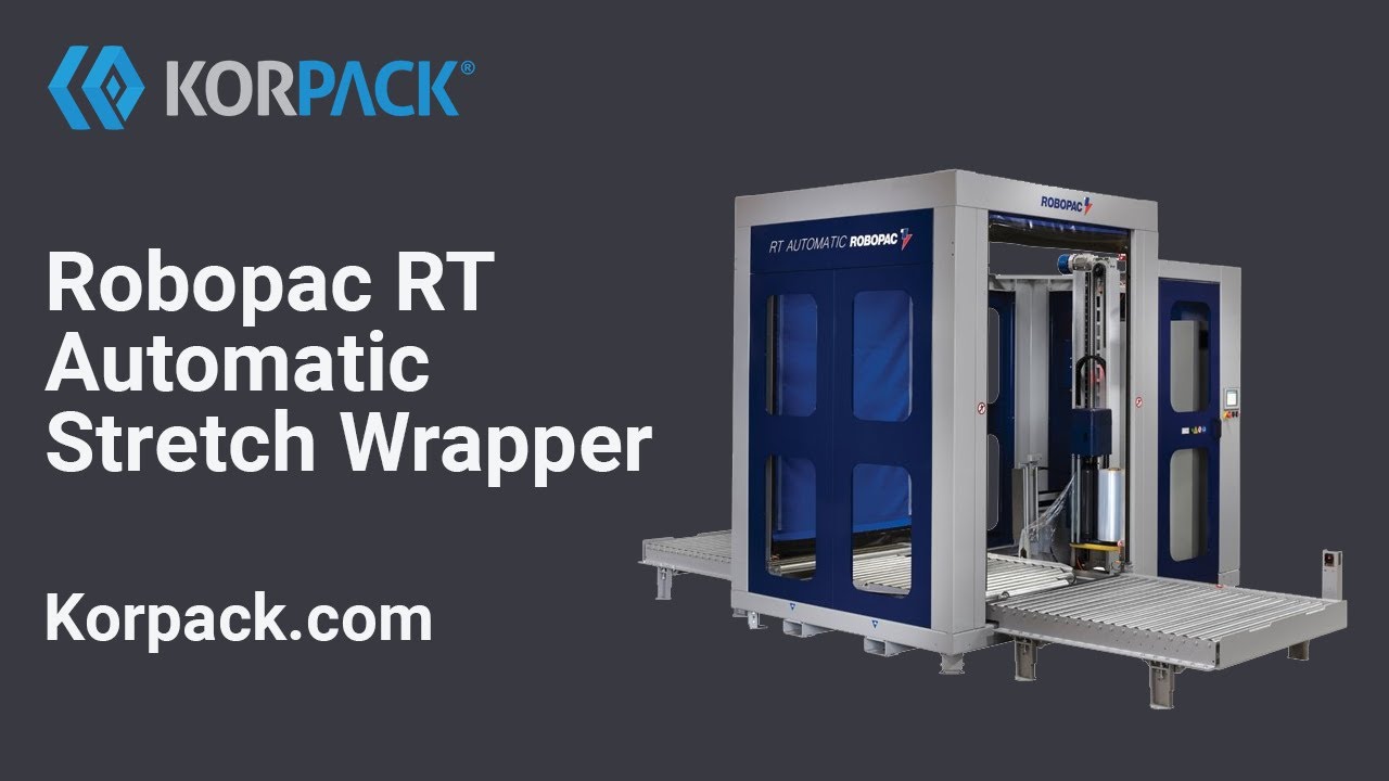 Robopac RT Automatic Stretch Wrapper from Korpack - YouTube