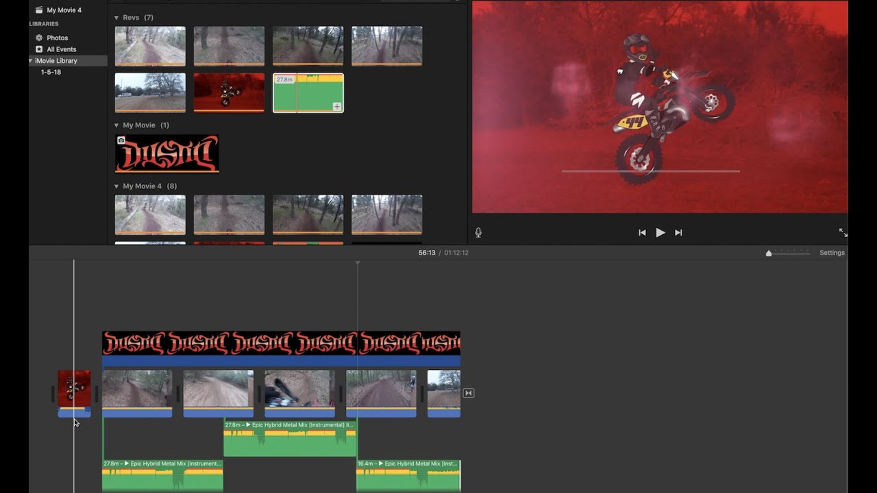 How I make Dirt bike videos using iMovie (Mac Only) - YouTube
