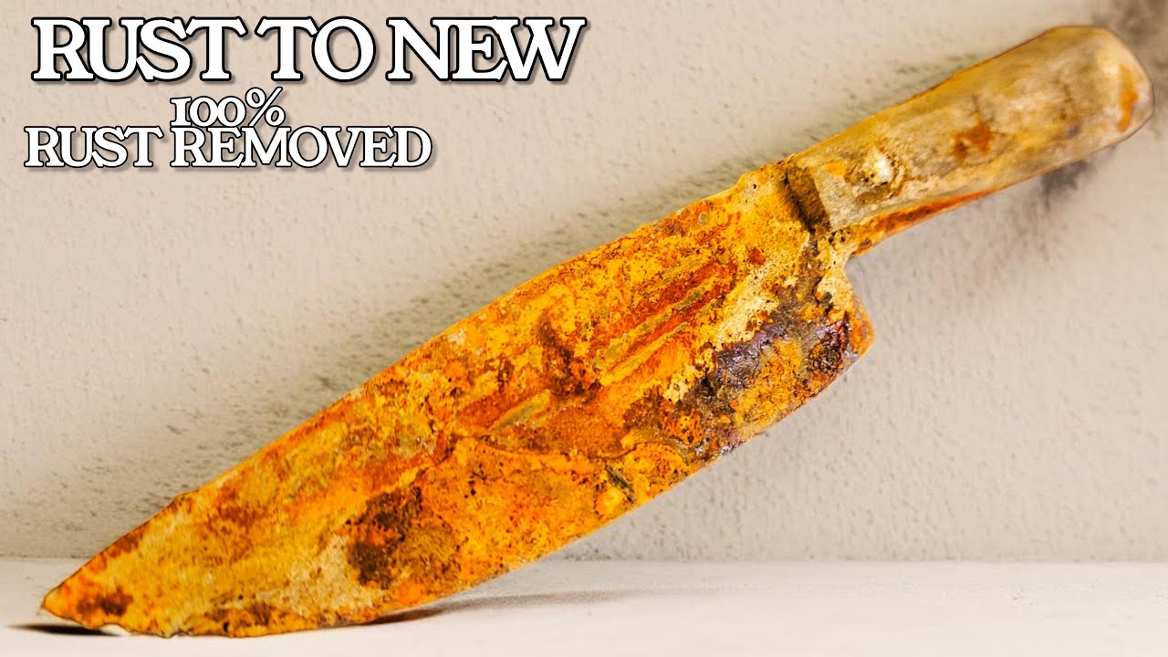 Restoring a Completely Rusted Old Knife | Rusty Knife Restoration to ...
