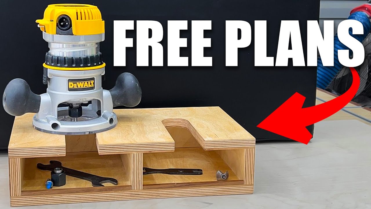 Building a Router Stand using Scrap Wood - YouTube