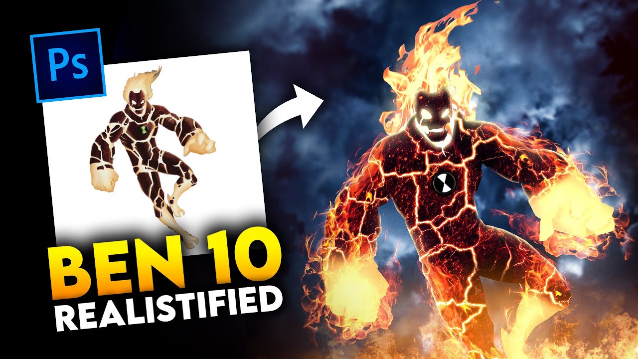 Making Ben 10 Realistic In Photoshop | E02 - YouTube