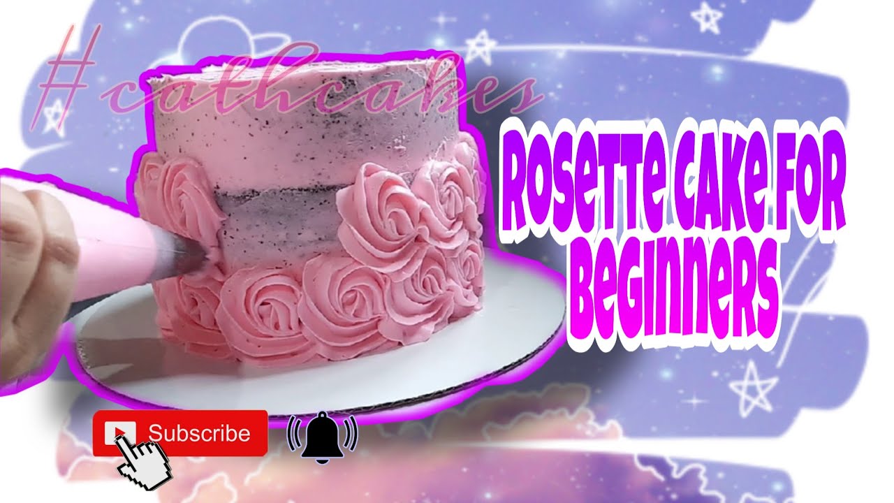 Rosette cake for beginners || Easy piping technique - YouTube