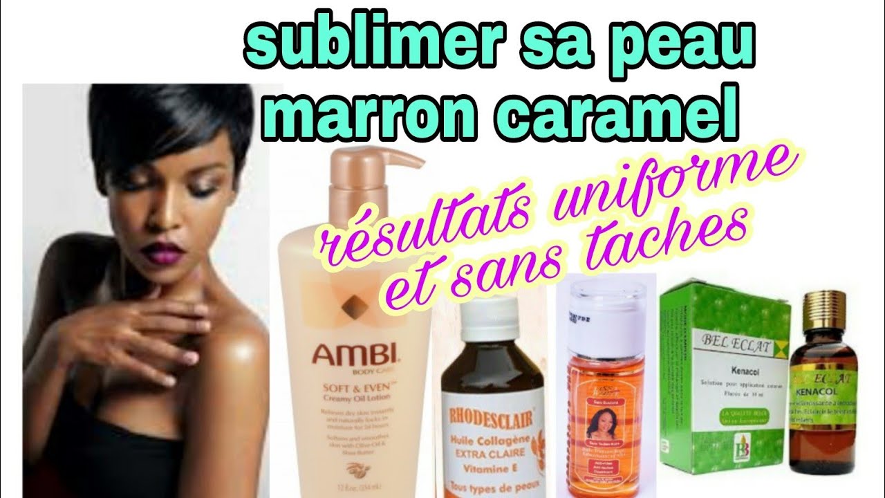 composition lait corps teint marron caramel clair sans tâches - YouTube