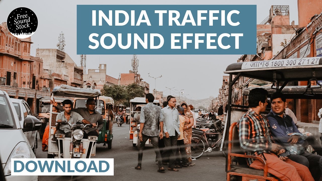 India Traffic Sound Effect - YouTube