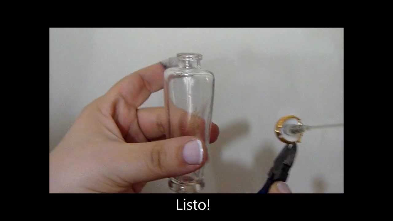 Como abrir un envase de perfume y salvar el envase - YouTube