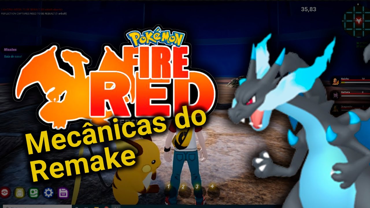 Mecânicas que estarão no Pokémon Fire Red Remake!!! - YouTube