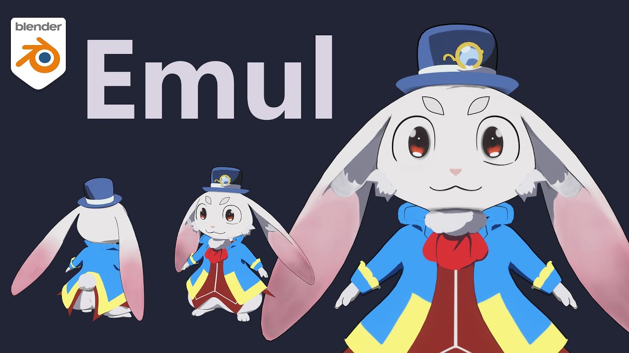 How to model EMUL from SLF #anime character #beginners #blender - YouTube