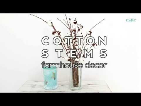 DIY COTTON BRANCHES - YouTube