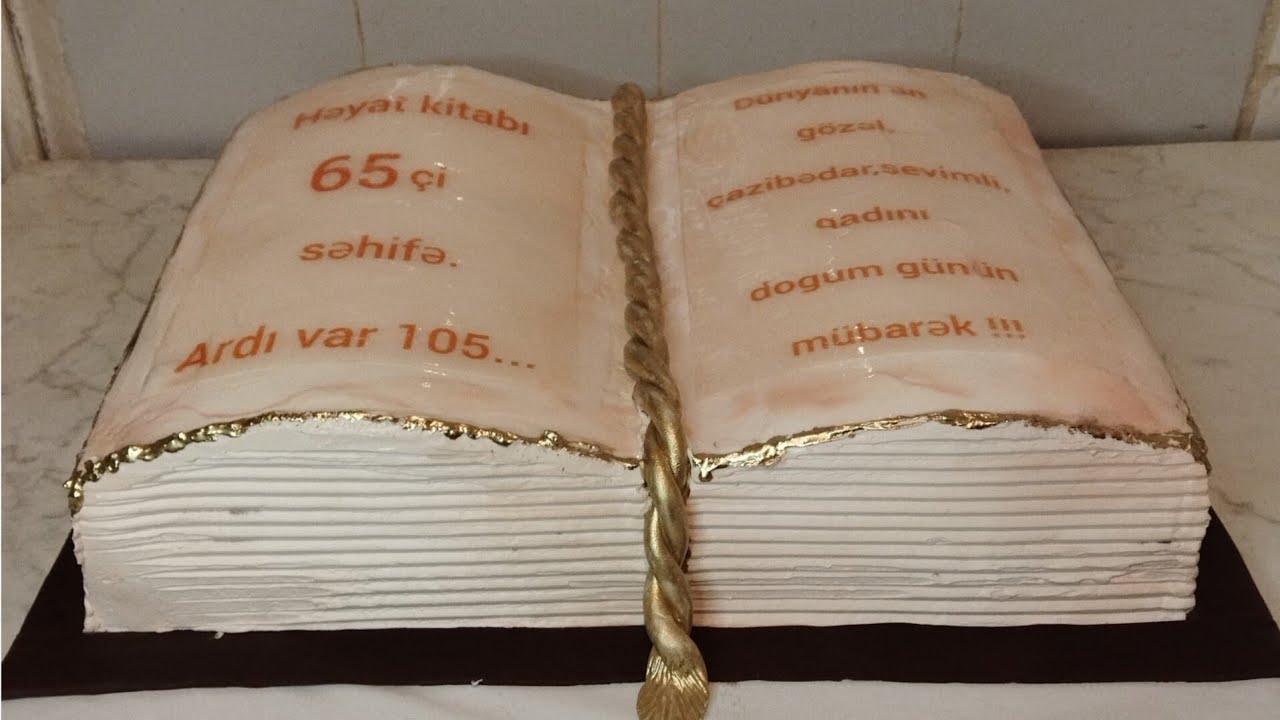 Tortların Hazırlanması #71 / Kitab Tortu izahlı / Book Cake - YouTube