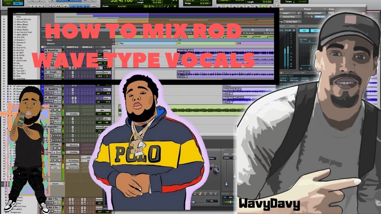 HOW TO MIX ROD WAVE TYPE VOCALS - PRO TOOLS 2020 - YouTube