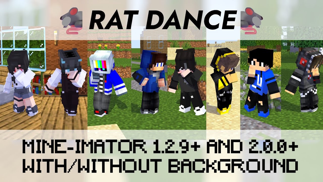 Rat Dance🐀 || Minecraft Animation (Free .miproject file) - YouTube