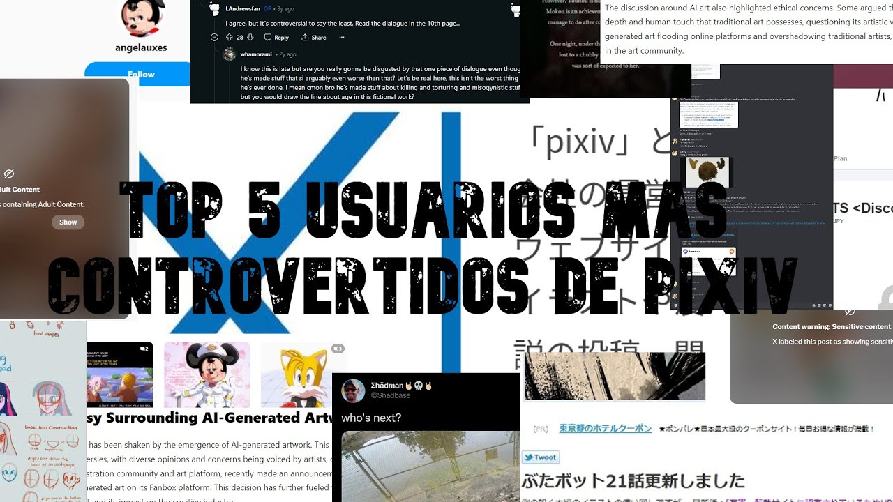 Top 5 Usuarios Mas Controvertidos y Extraños De Pixiv. - YouTube