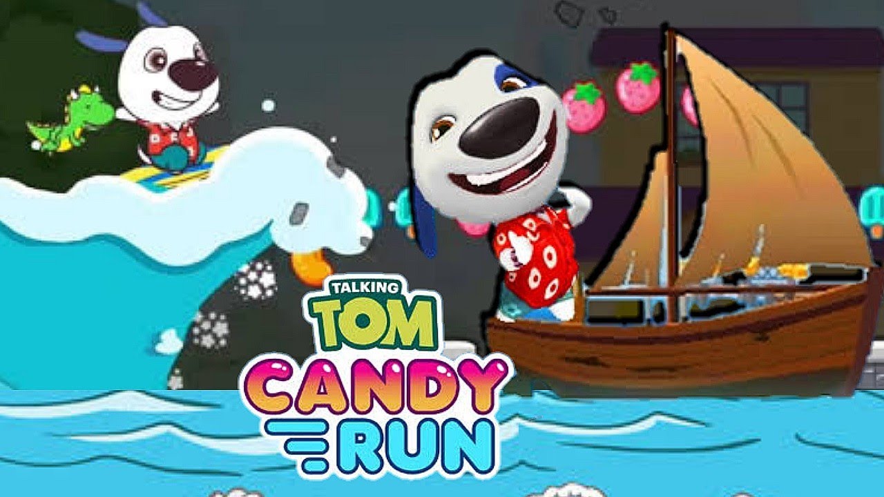 Talking Tom Candy Run: Hawaii Hank vs Roy Raccoon Gameplay - YouTube